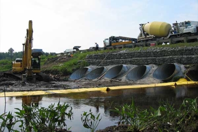 # 4 | L-shaped cofferdam | Support on a bridge pile | Water-Gate ...